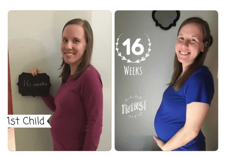 16 Weeks Pregnant With Twins Belly